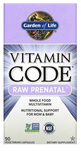 Carden of life VITAMIN CODE RAW PRENATAL 90 вегетарианских капсул