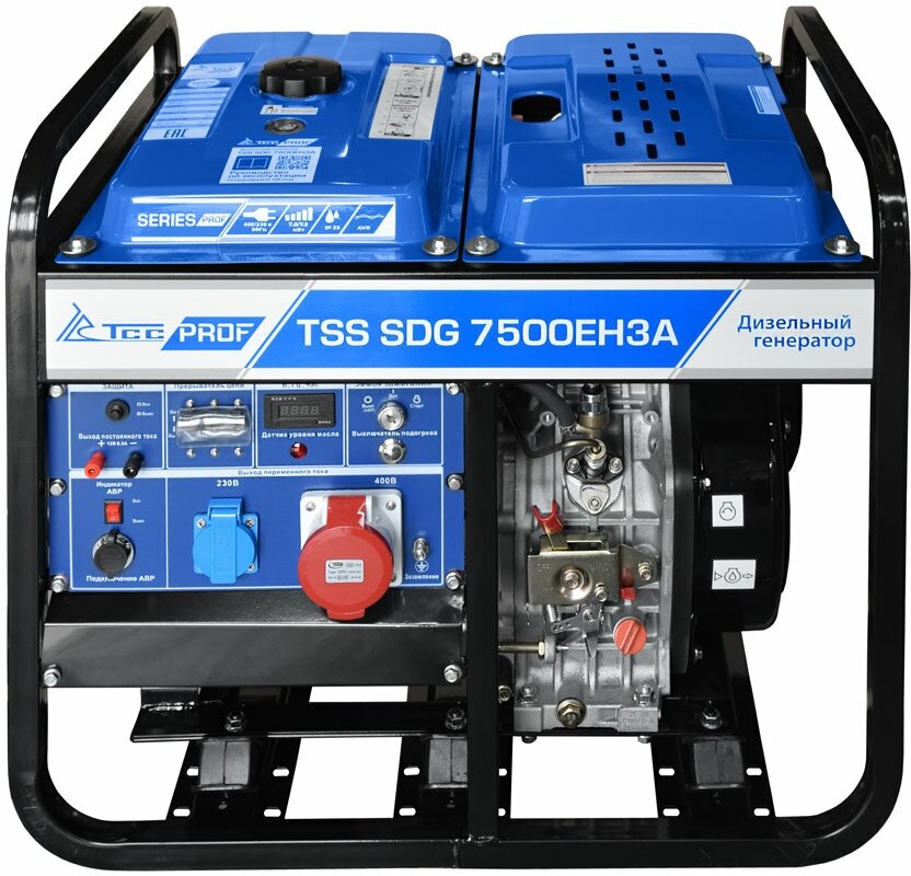 Дизель генератор TSS SDG 7500EH3A электростанция мощностью 7 кВт