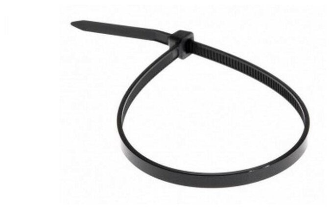 Стяжка Rexant 200х4 мм черная 100 штук в уп (07-0201) 502953