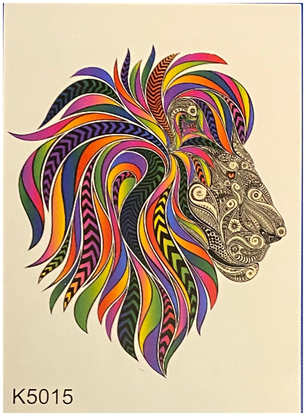 Деревянный пазл для детей и взрослых головоломка 20х30 Разноцветный лев