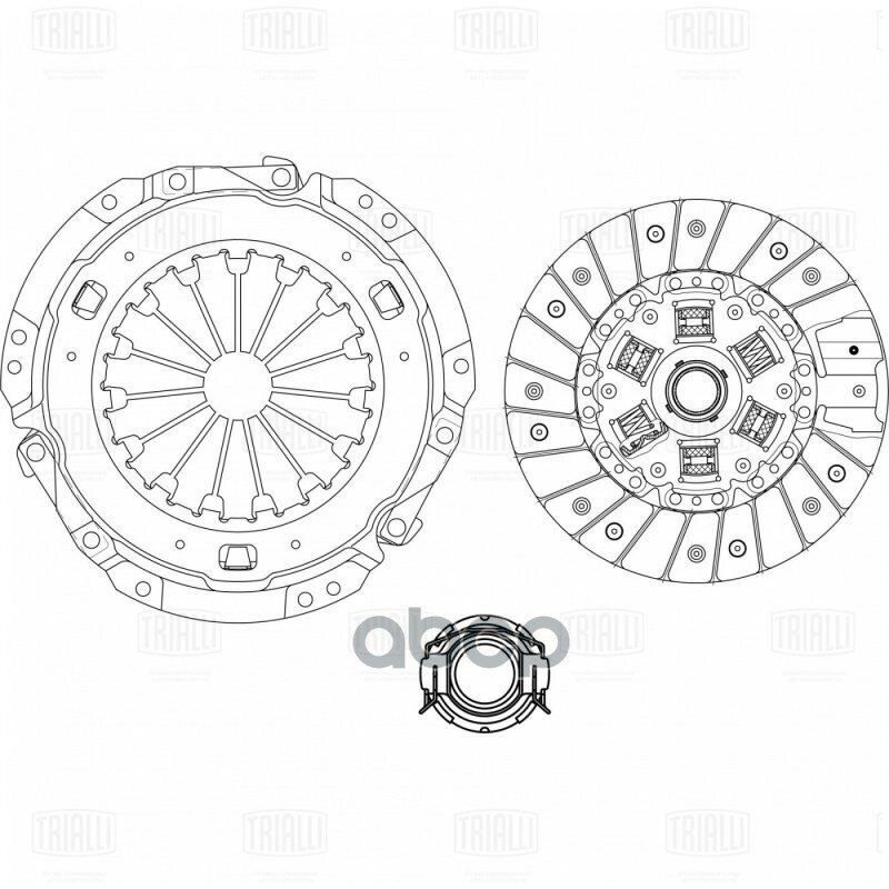 Сцепление в сборе для а/м Great Wall Safe (01-)/Wingler (06-) 2.2i (с мех. муфт)(эл. раздат.) (FR 2720 Trialli арт. FR2720
