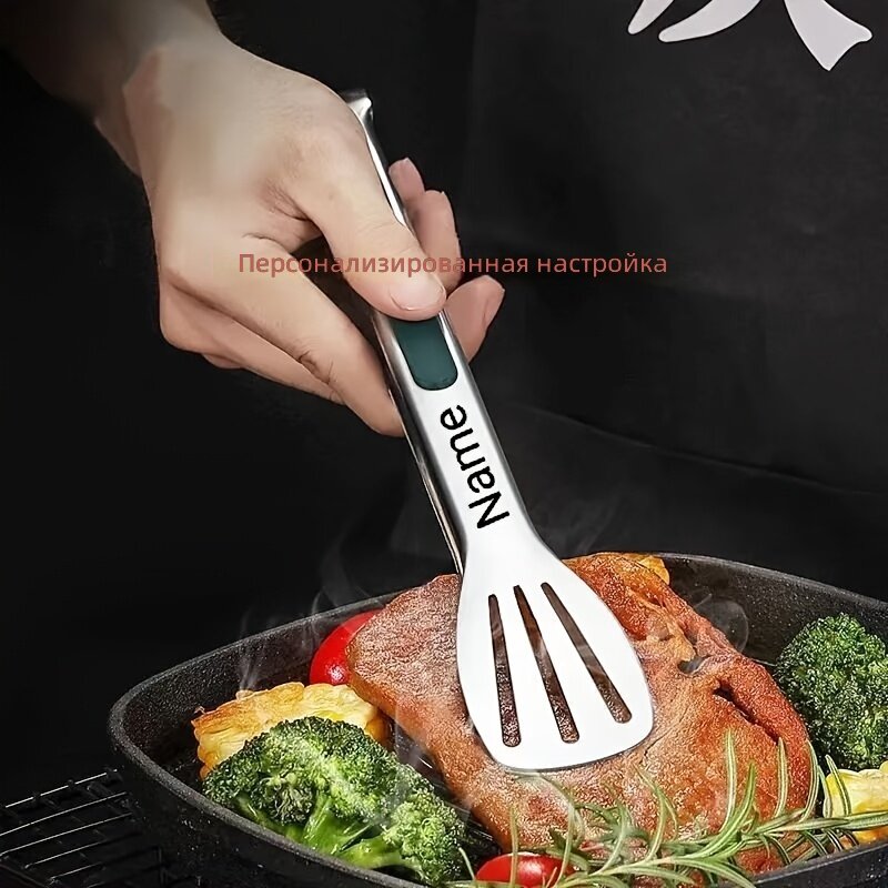 Скобы из нержавеющей стали с нескользящими ручками, 1 шт, серебристого цвета