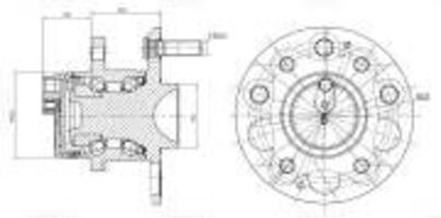 Ступица Для А/М Geely Coolray (19-) 2Wd (Задн. В Сборе С Подшип.) (Mr 3001) (TRIALLI MR3001)