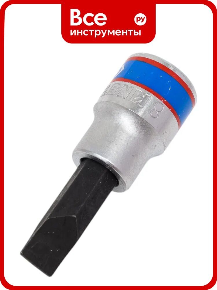 Торцевая насадка (бита) 3/8", Slotted, 1.2х8мм, 50мм KING TONY 302208