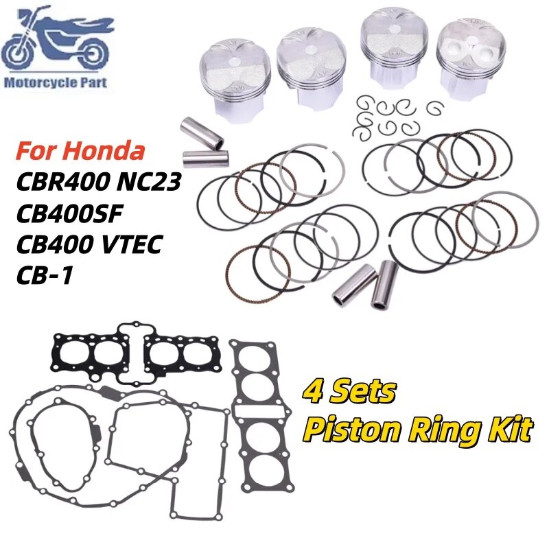Комплект поршневых колец и прокладок для Honda CB400SF/CBR400 (0.50 one set)
