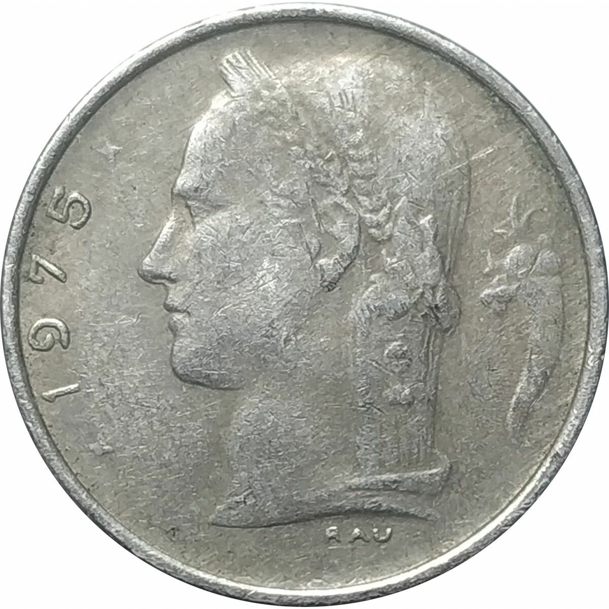 1 франк 1975 Бельгия из оборота