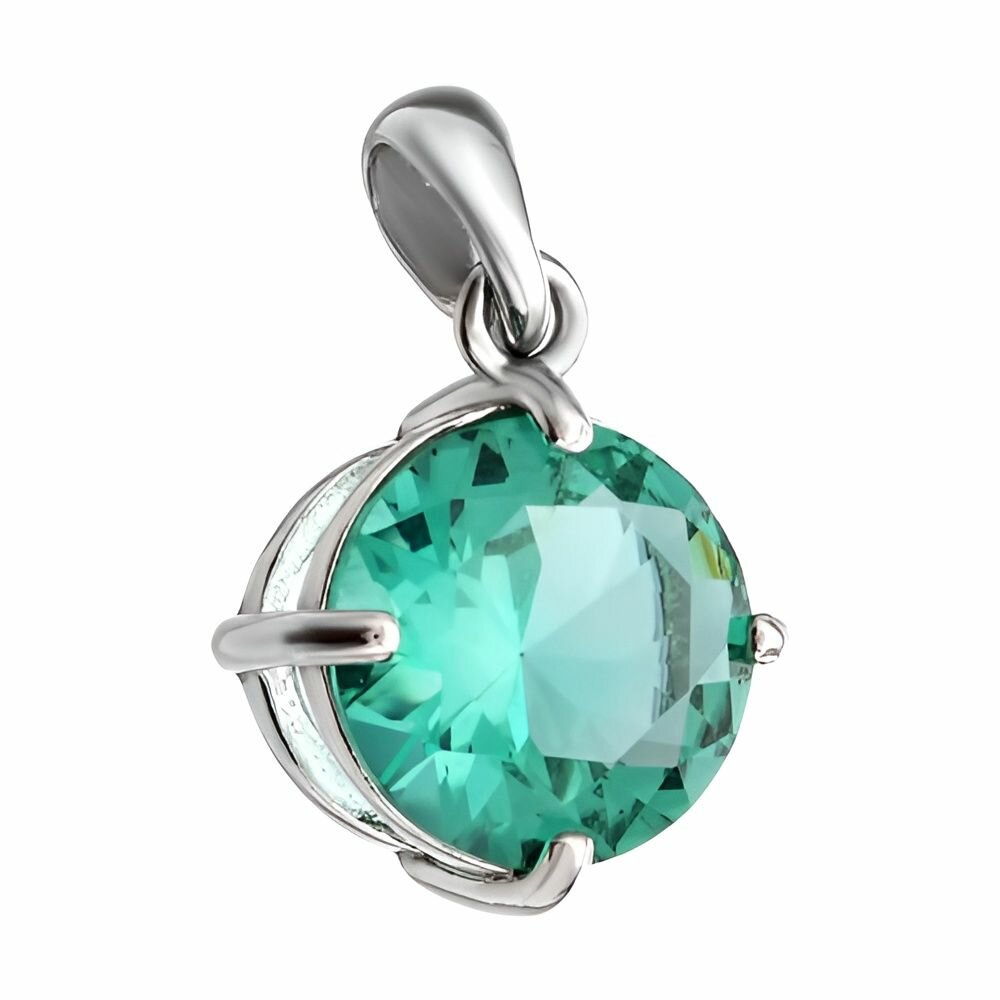 Подвеска, серебро, 925 проба, родирование, фианит