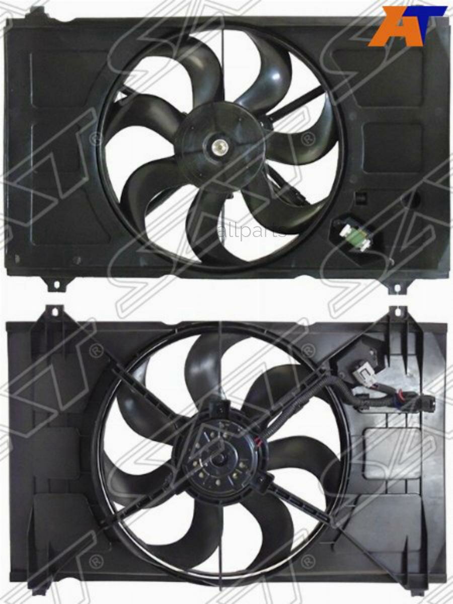 SAT ST-KA46-201-A0 Диффузор радиатора в сборе KIA RIO 05- w a/c