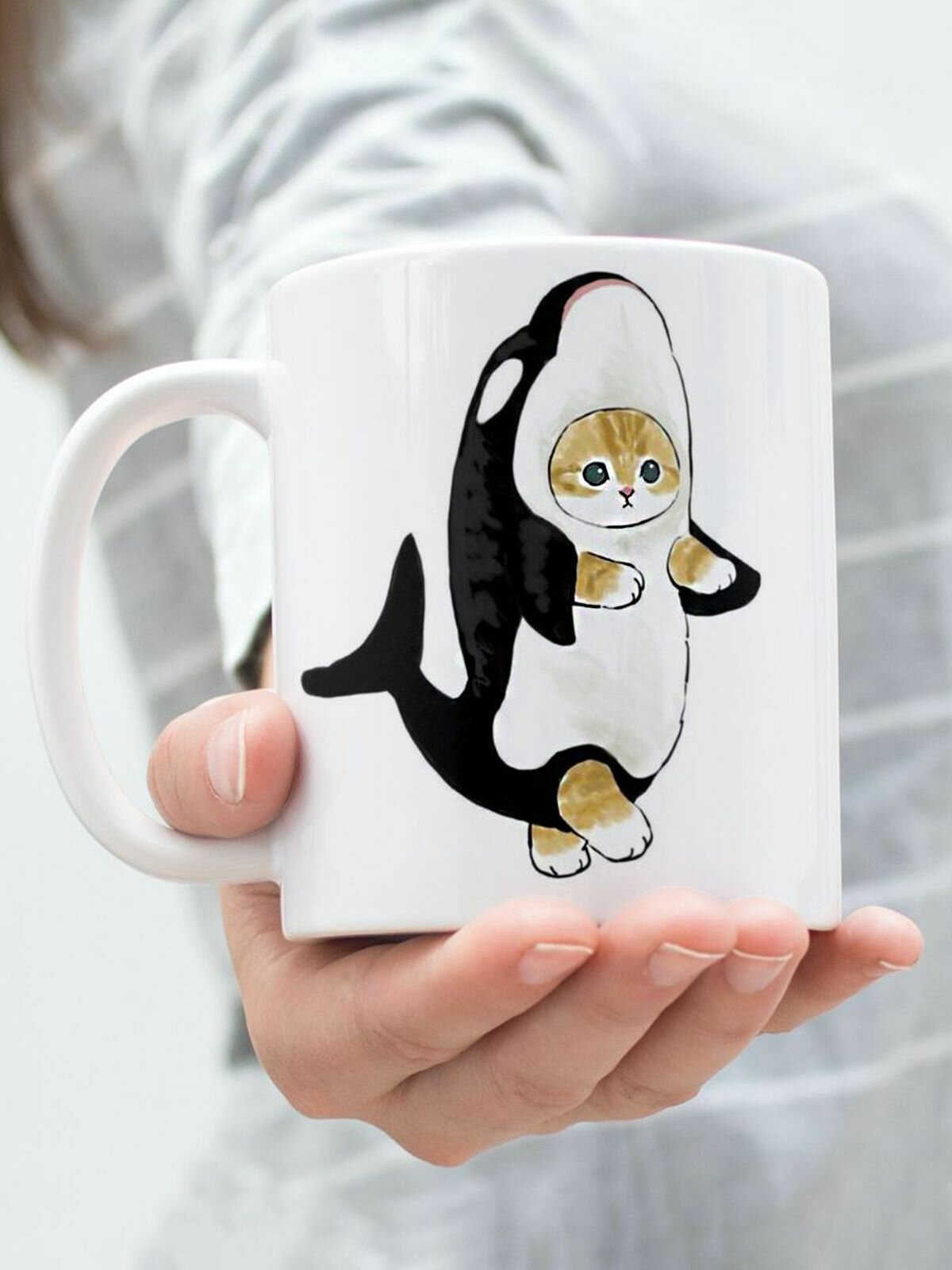 Кружка "Котик акула"