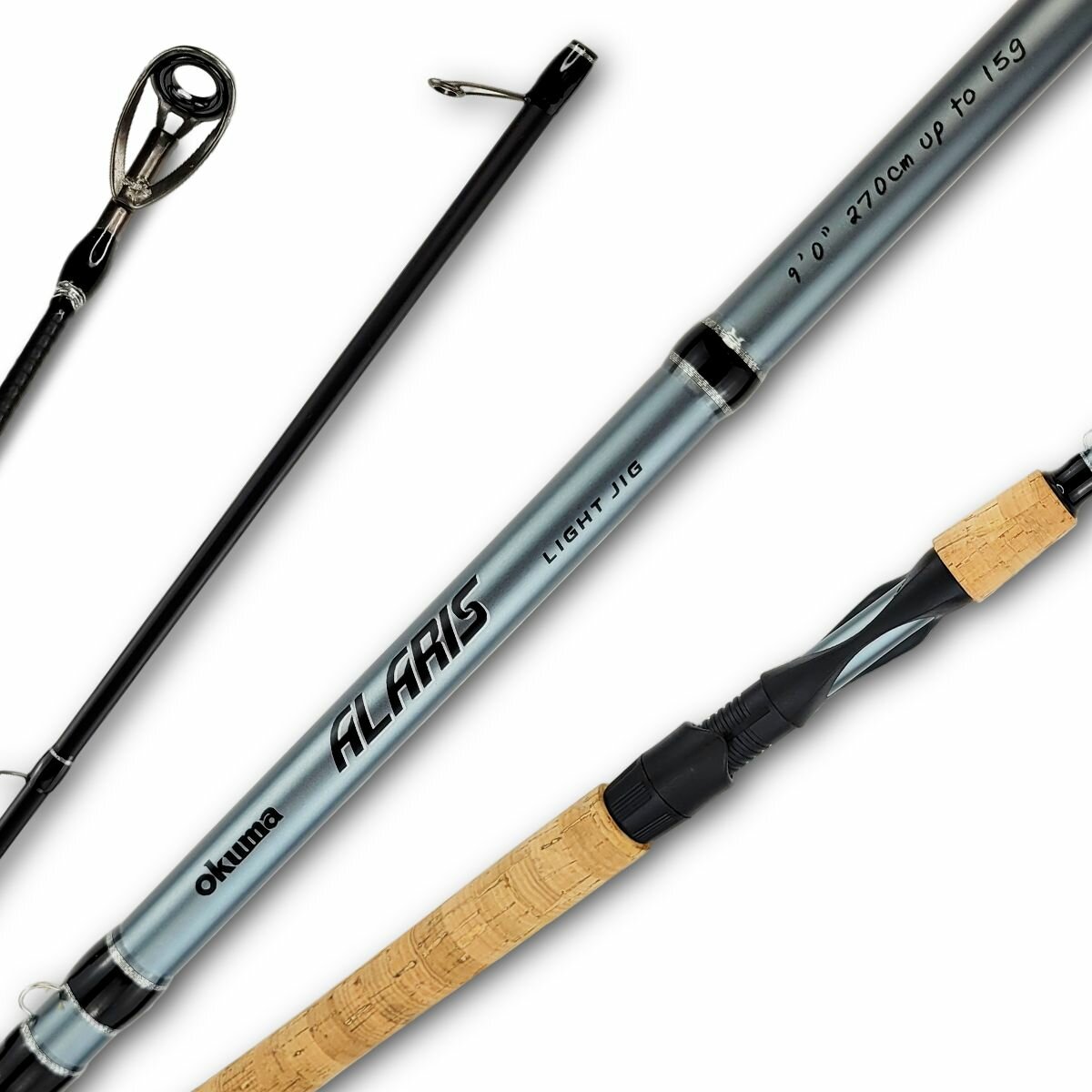Спиннинг для рыбалки Okuma ALARIS LIGHT JIG 802UL (2.40м до 12гр) 2sec
