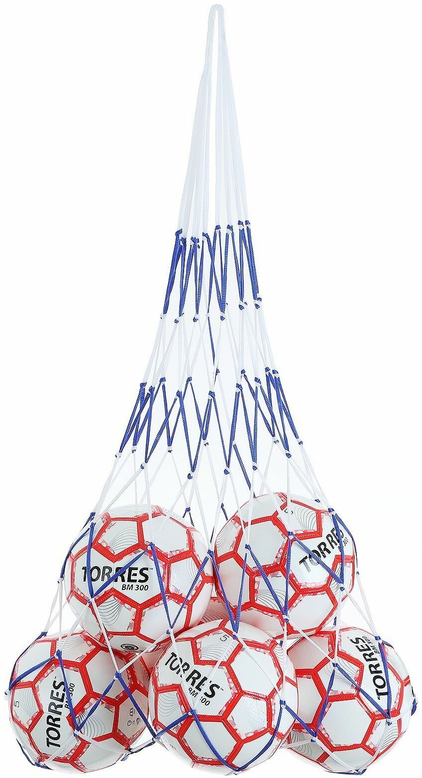 Сетка для переноса футбольных и волейбольных мячей, мешок для хранения 10 мячей, баул, нить 2 мм, цвета микс