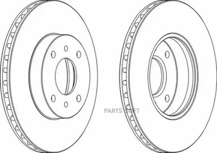 FERODO DDF959 Диск тормозной передний NISSAN ALMERA (N16)/ PRIMERA (P11) FERODO DDF959
