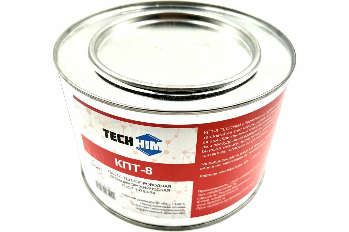 TECHHIM КПТ-8 термопаста кремнийорганическая 3.5 кг TH-KPT-8-3500