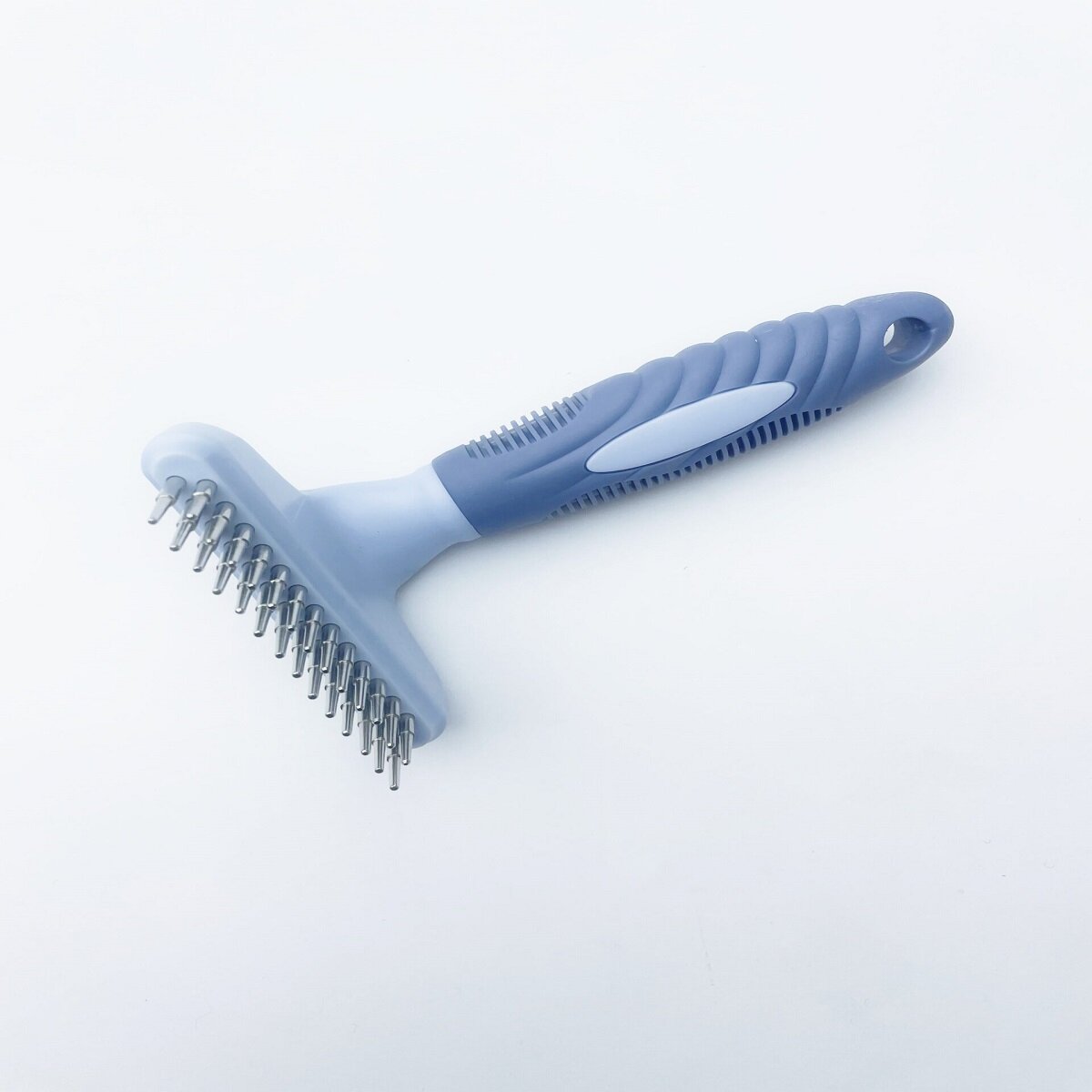 PET STAR Расческа-грабли, 9*15см, цвет синий