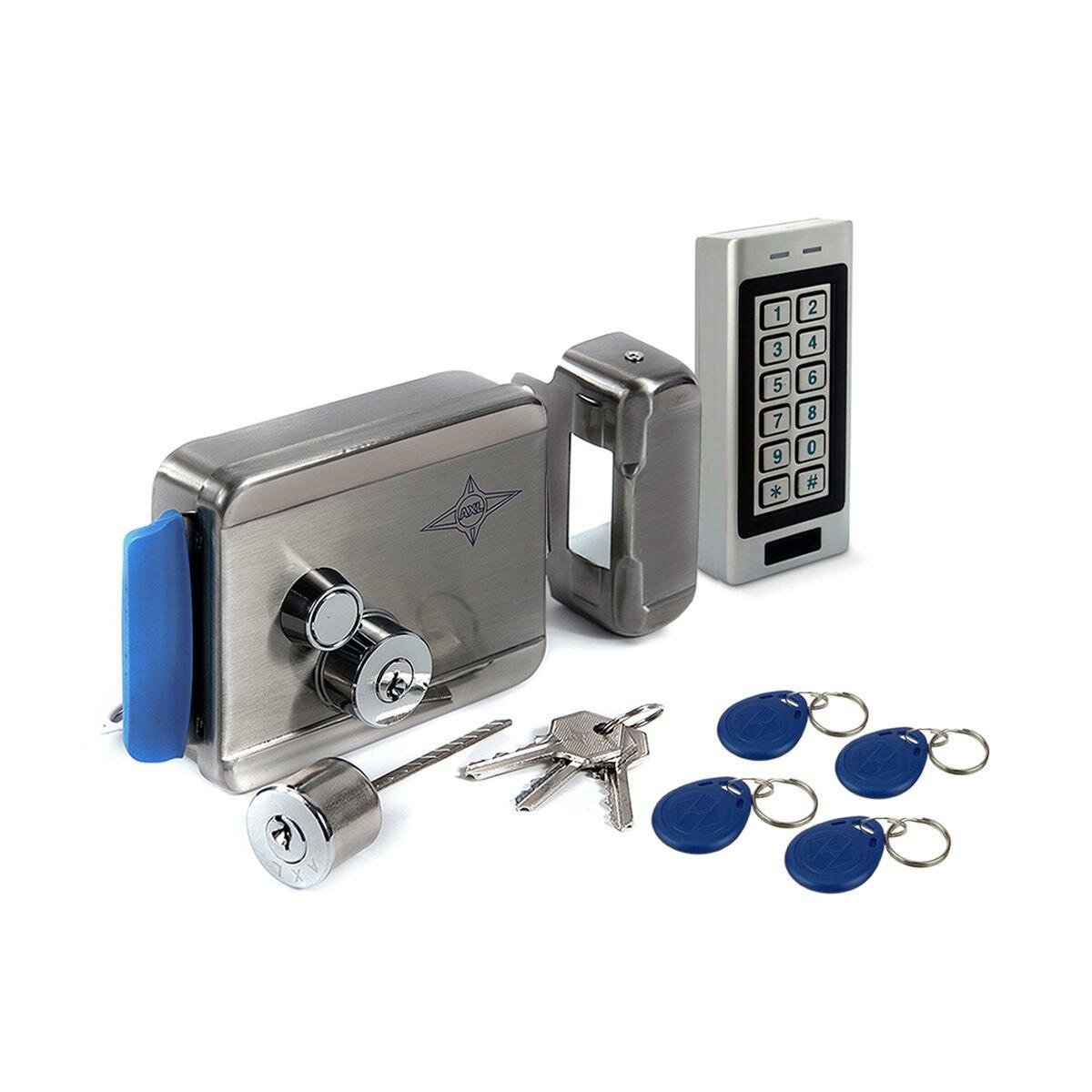 Электромеханический замок комплект - Leader Lock сатурн (H2308RU) электромеханический замок с вызывной панелью. Брелки и карты. Доступ по коду.