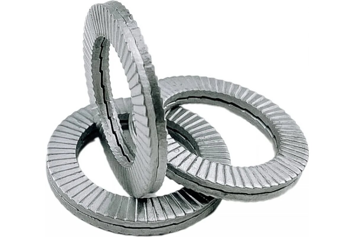 FIXIT DIN 25201 Шайба стопорная клиновая M4 Dacromet упак 10 шт W-NL-04076-SD-10