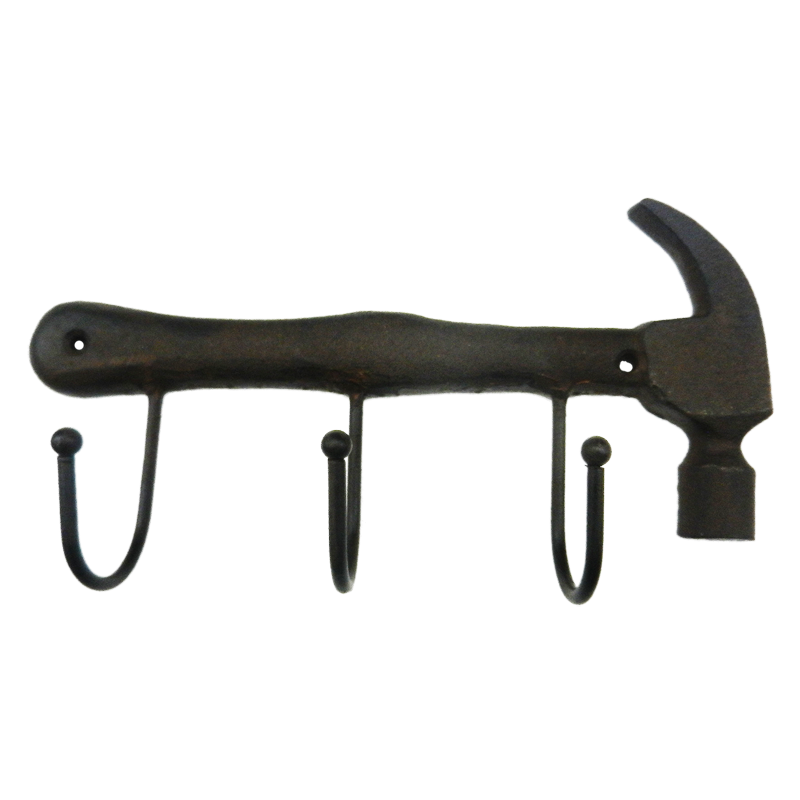 Вешалка настенная Молоток, 3 крючка 23,5*12см KSVA-YM-HK-40021