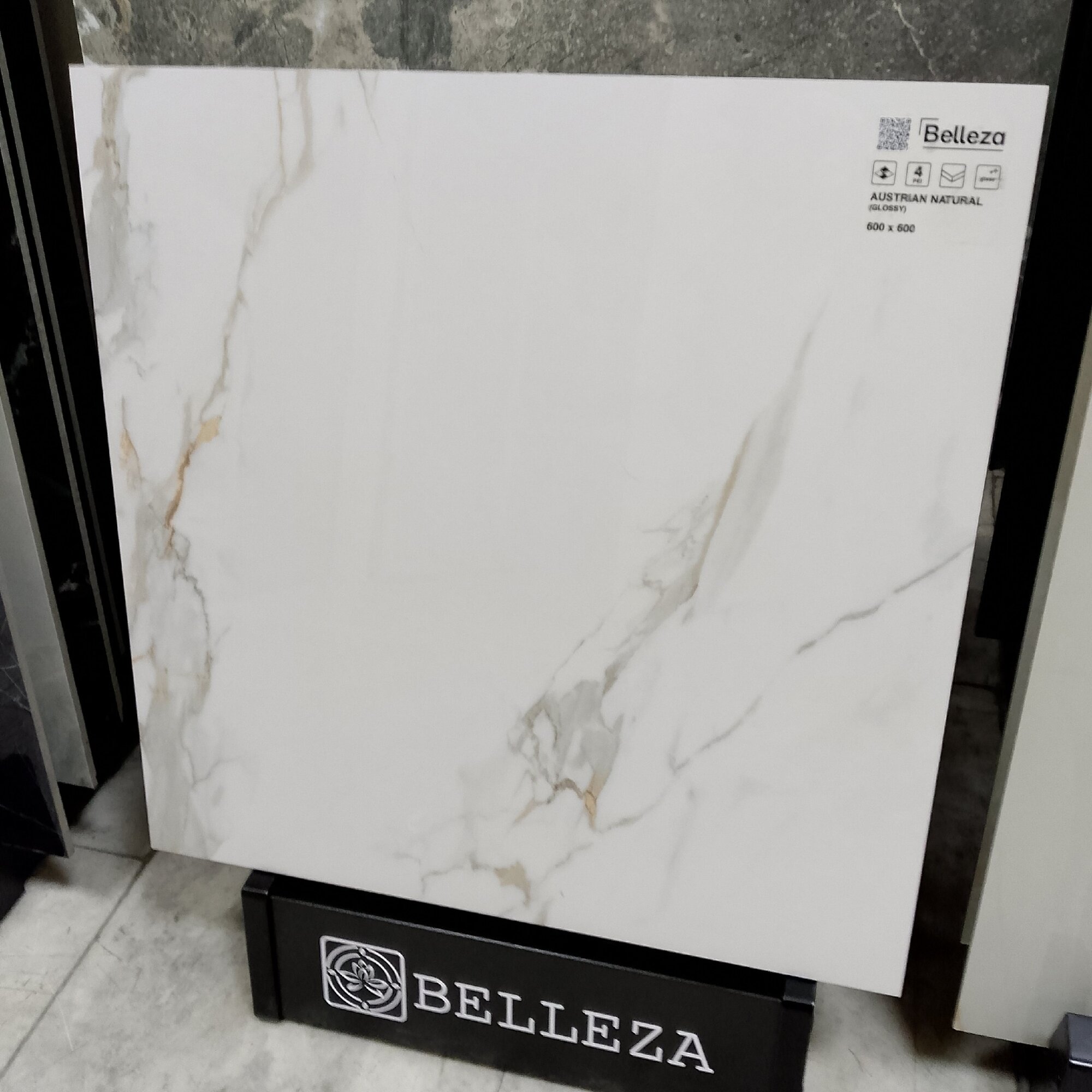 Керамогранит Belleza Austrian Natural 60 см x 60 см, плитка под мрамор, глянцевая
