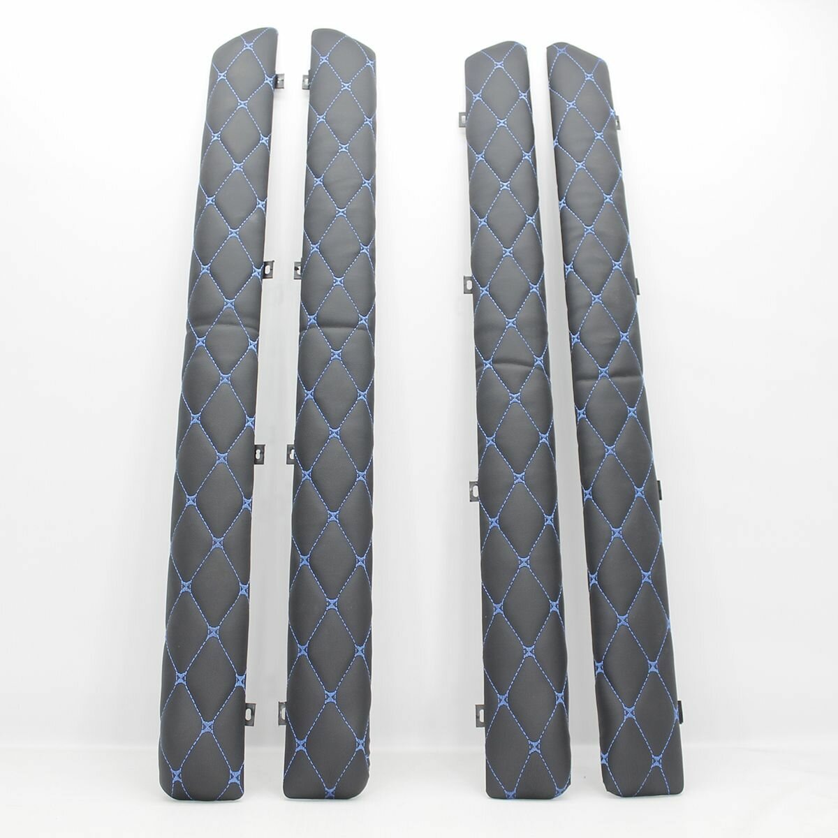 Накладки на двери / батоны Жигули / ВАЗ 2106 (мягкие, пластик, синяя строчка)