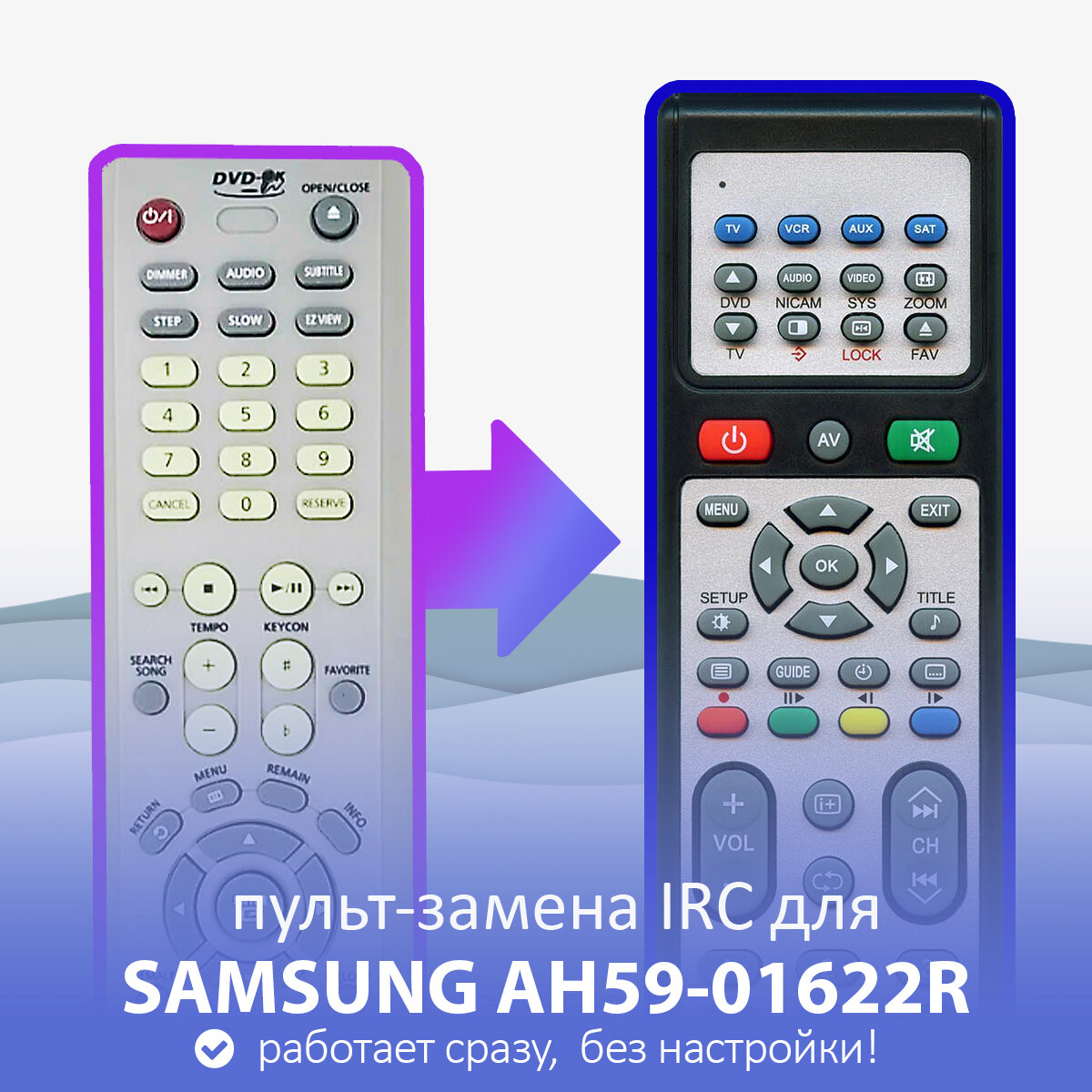 Пульт-замена для SAMSUNG AH59-01622R