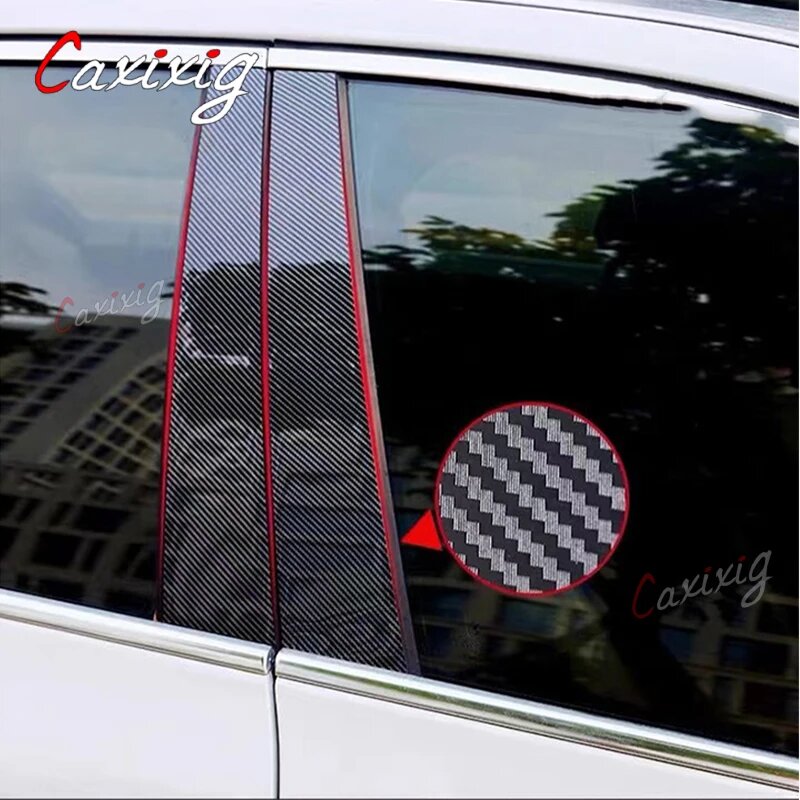 10 шт. для BMW X1 F48 2016 2017 2018 2019 2020 2021 2022 двери окна столбики отделки carbon fiber