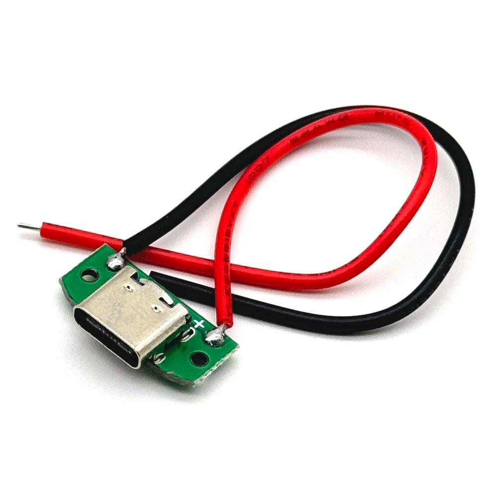 LAJQTAO USB 3.1 Type C Разъемы для пайки 5PCS, 16P with cable