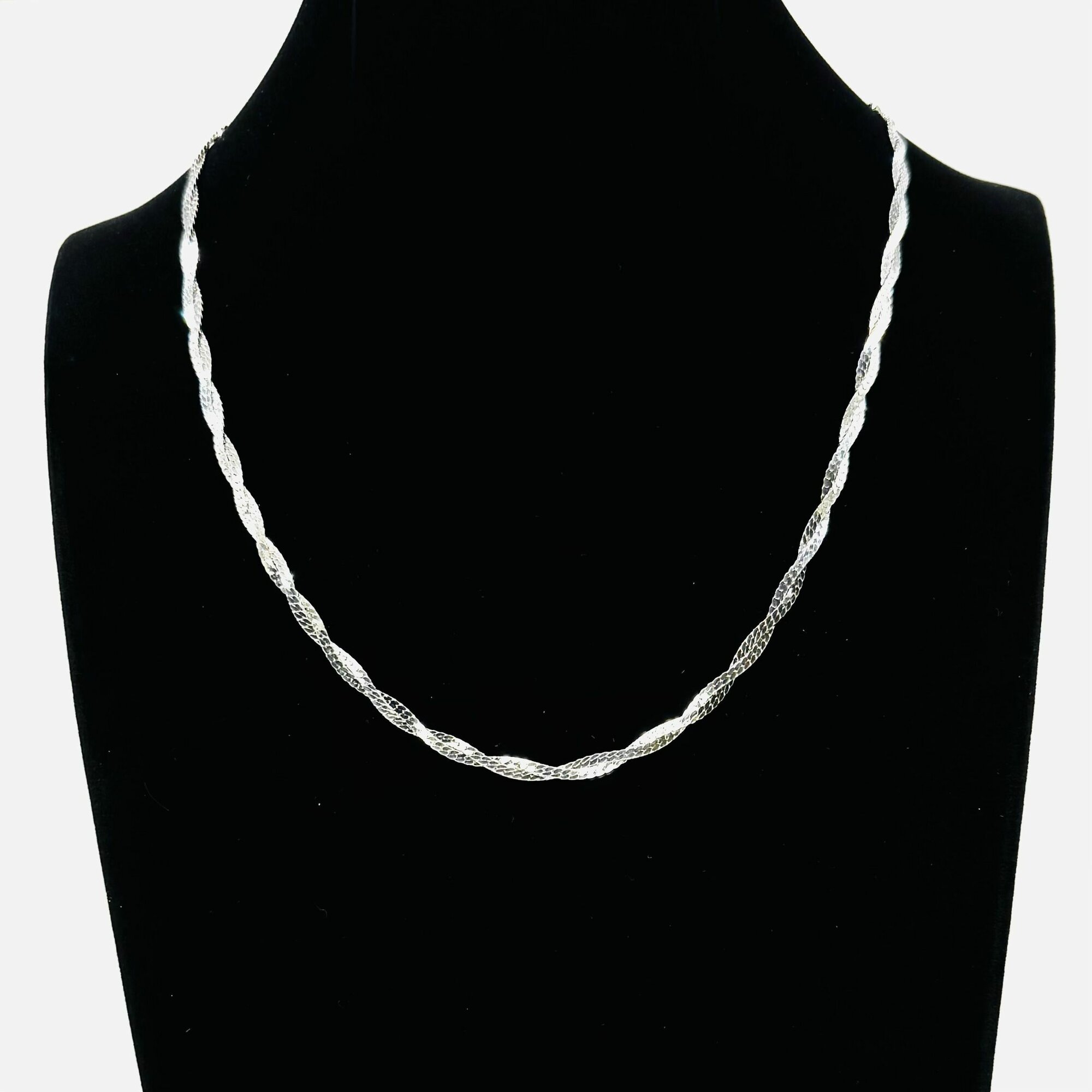 Цепь серебро, 925 проба, родирование