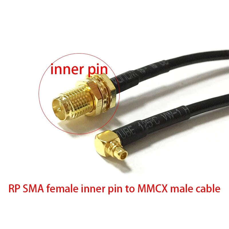 Кабель RG174 DexMRtiC SMA-MCX/MMCX 20/30/50/100 см 30cm, RPSMAKY-MMCX