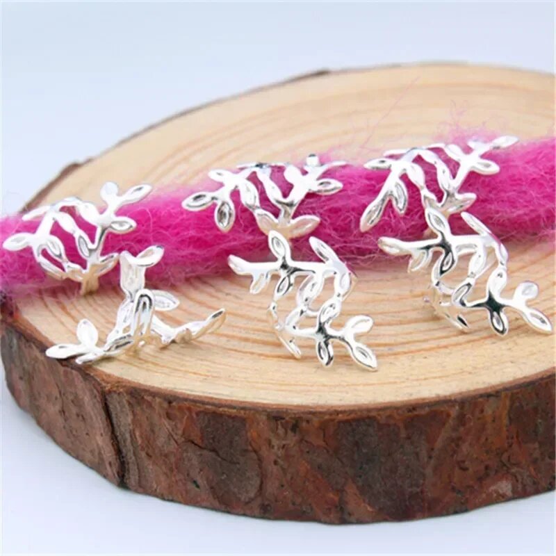 Золотые и серебряные регулируемые заколки для дредов 20 pcs silver