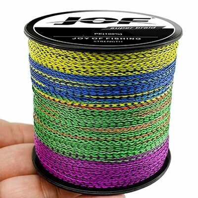 JOF плетеные рыболовные лески 300м 0.13MM-12LB, Multicolor
