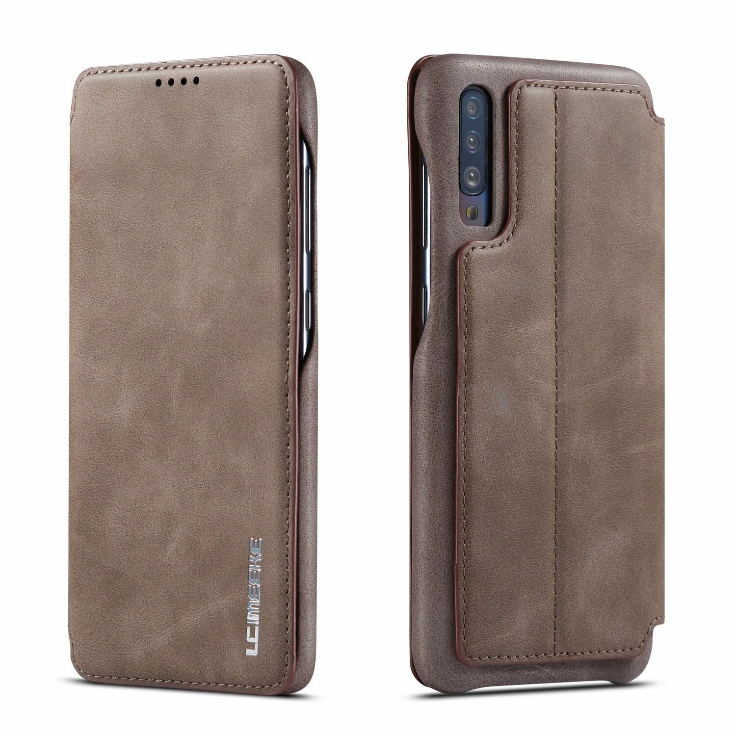 LCIMEEKE Чехол для Samsung Galaxy A50 Кожаный Чехол защитный на Самсунг Галакси A50 книжка чехол