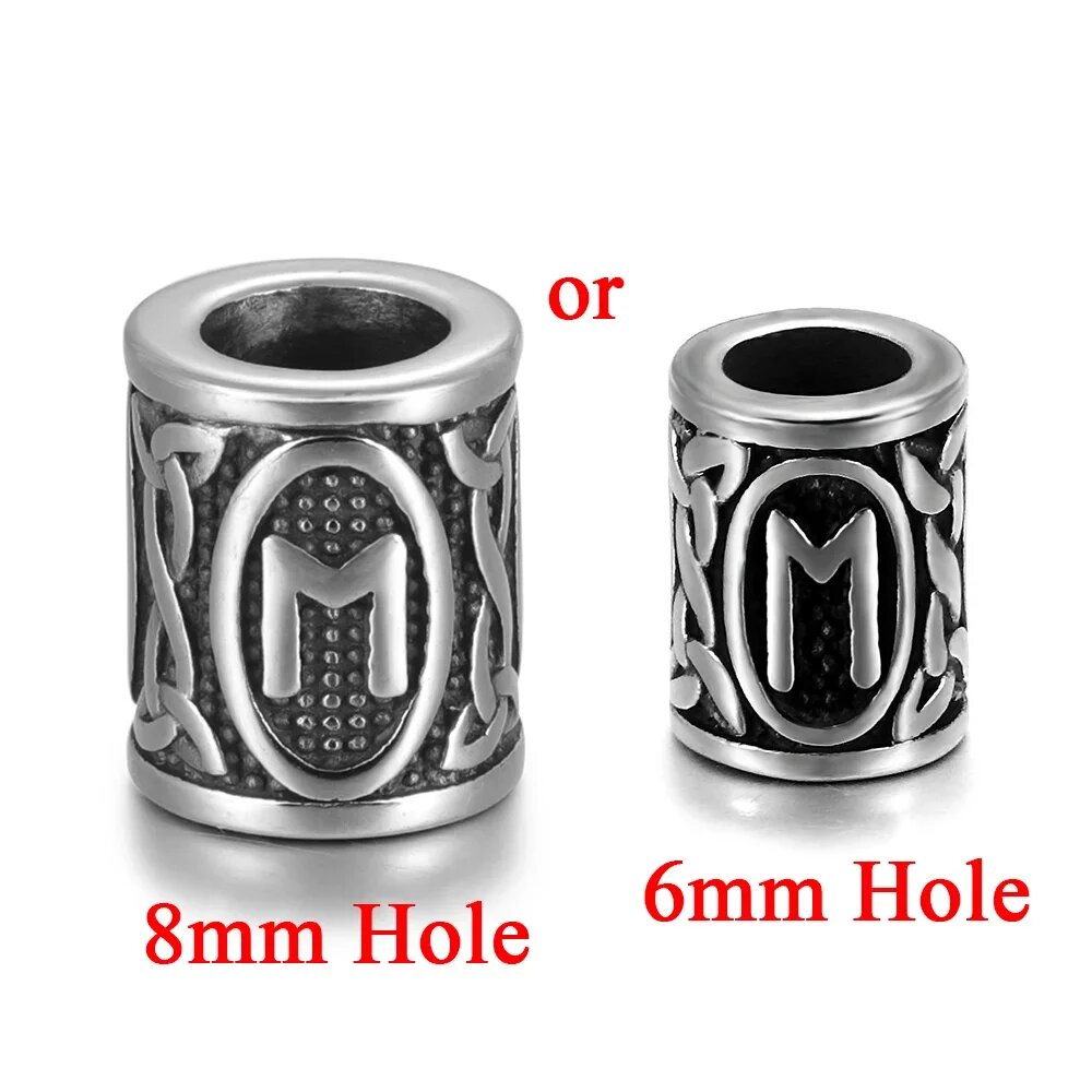 Бусина Viking из нержавеющей стали, 10 мм (Hole 6mm), horse