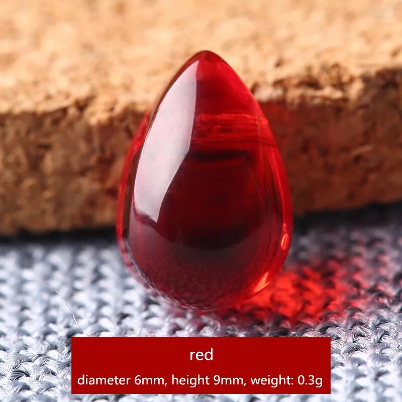 Бусины ALISA WANG кристаллы прозрачные 6x9 мм 20 шт Красный, red