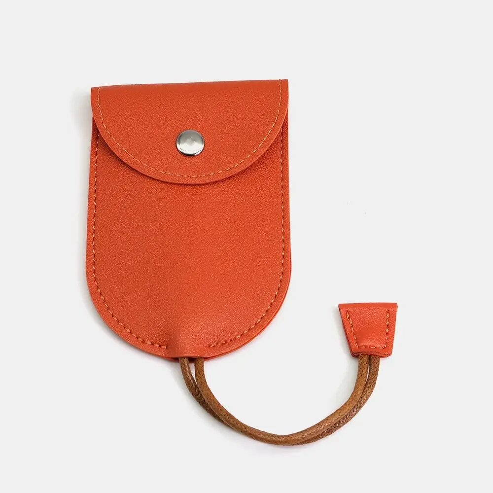 Автомобильный брелок для ключей большой емкости, чехол для ключей из матовой кожи, защитный чехол для ключей, милые высококачественные сумки-брелки для женщин orange