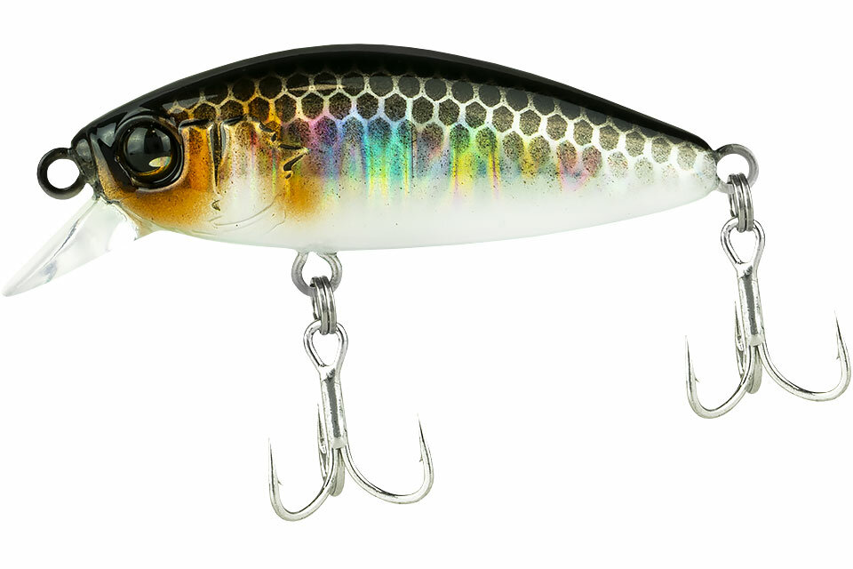 Воблер JACKALL Abbey Minnow 38SF 2.4g hl silver & black для голавля, язя, окуня, жереха и щуки