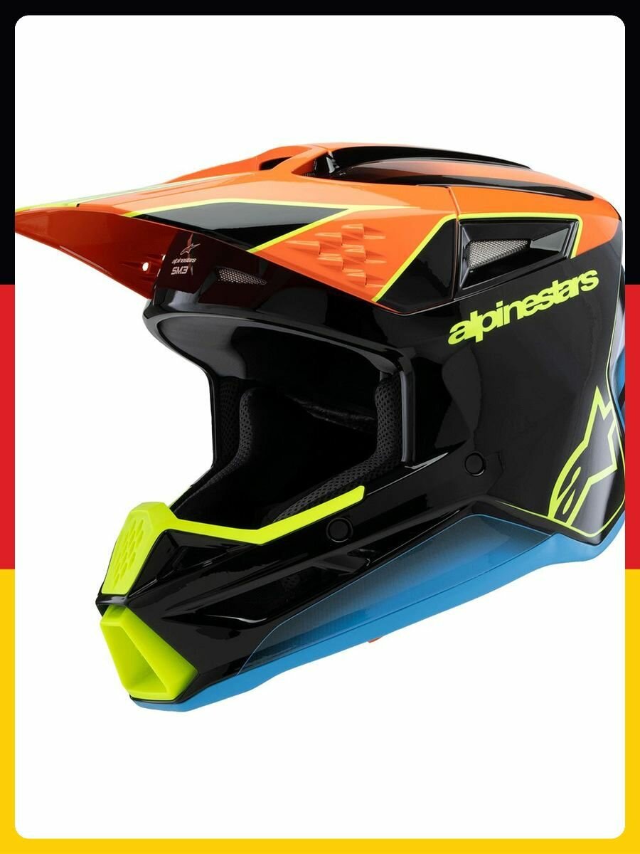 Мотошлем Кроссовый Alpinestars 8301725-1455-YS Sm3