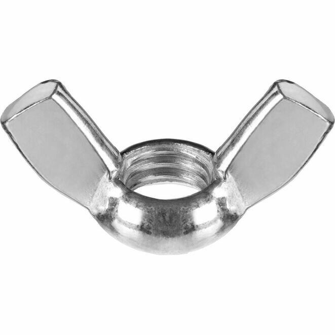 Гайка оцинкованная, ЗУБР DIN 315 барашковая, М10, 5 кг.