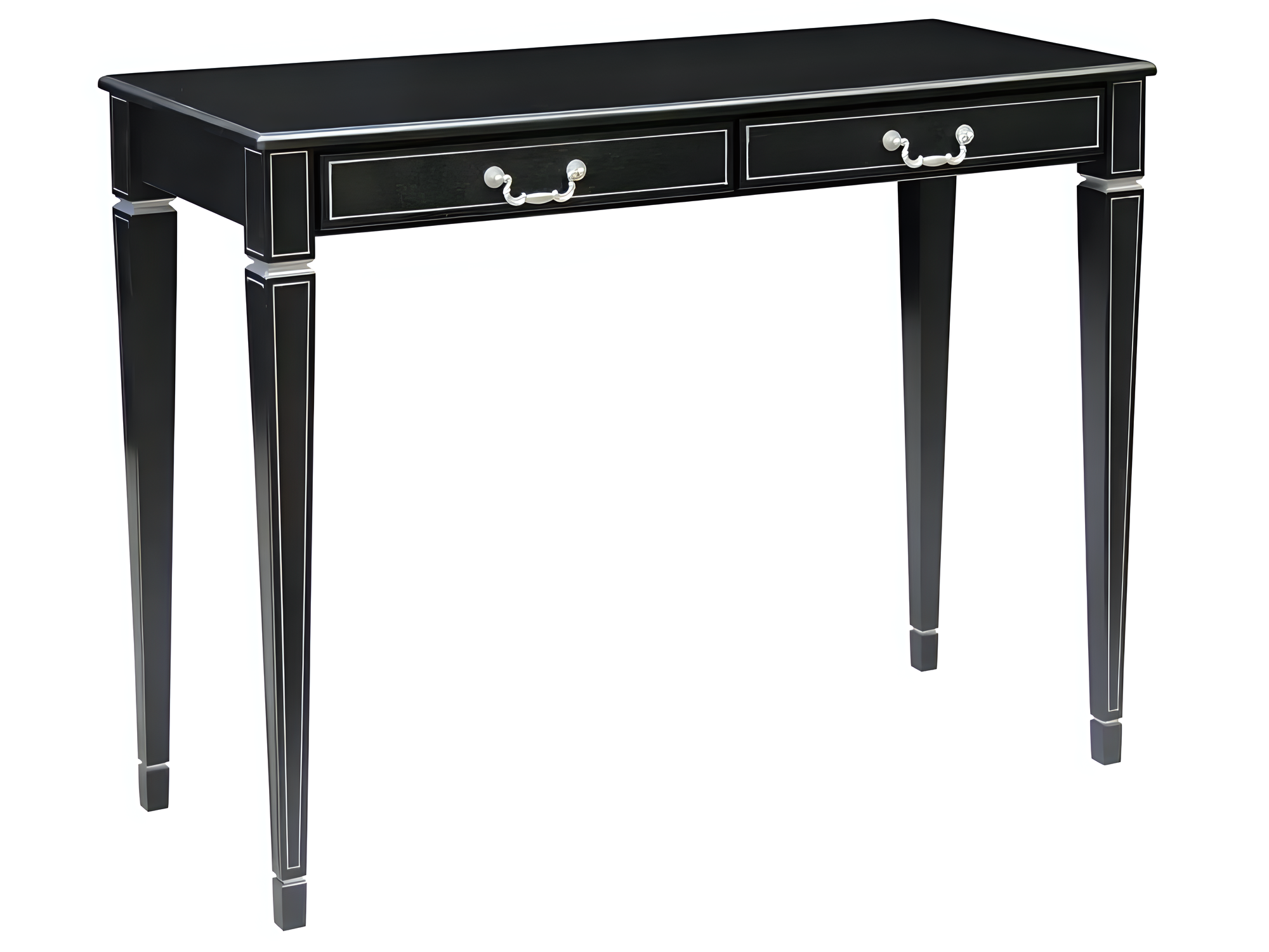 Консоль Васко В 91Н венге/серебро, МДФ, венге/серебро, 112х86х41 см, 2 ящика.