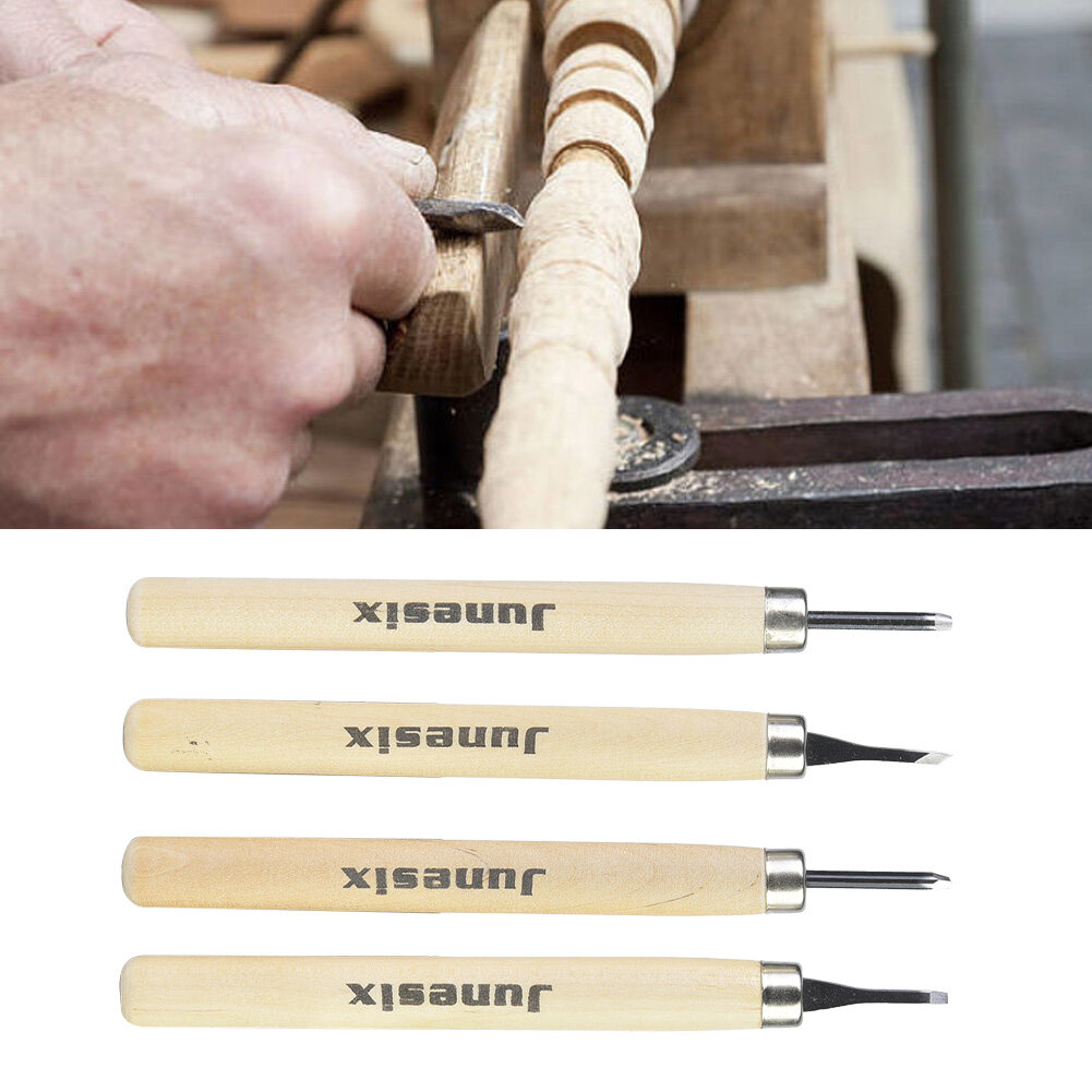 Набор Ножей Для Резьбы: Комплект Из Четырех Инструментов - Прочные Режущие Инструменты Из Дерева И Железа - Качественные Резьбовые Инструменты For Скульптуры И Резьбы По Дереву
