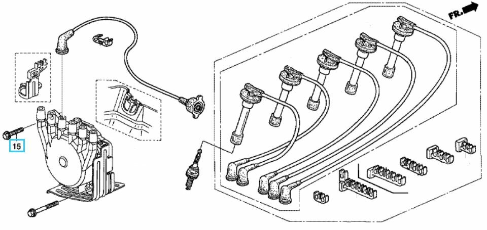 Болт с фланцем 8х25; Артикул Honda/Acura: 957010802508 (Оригинал)