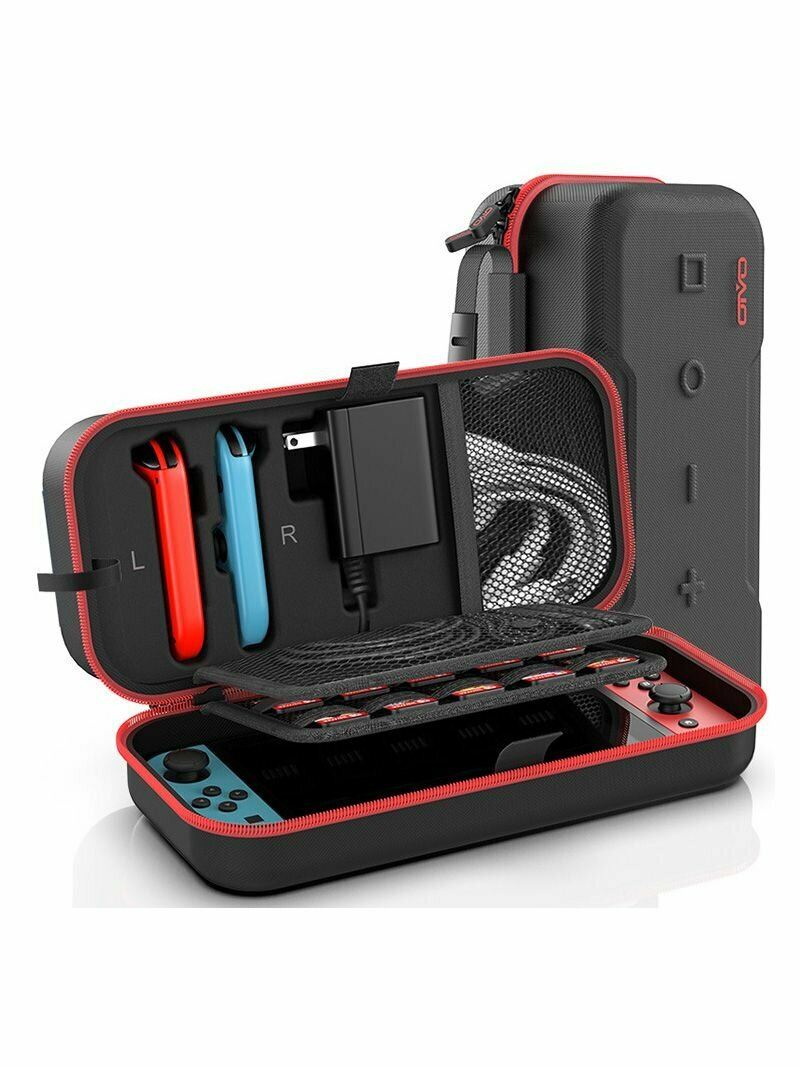 Сумка чехол Hard Shell для Nintendo Switch / OLED (IV-SW188) Black-Red