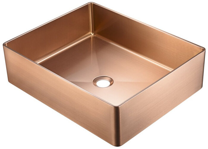 Накладная раковина AltroBagno Accordo 001011 RaSp матовая медь