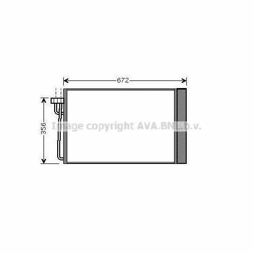 Конденсатор, кондиционер, AVA BWA5267D (1 шт.)