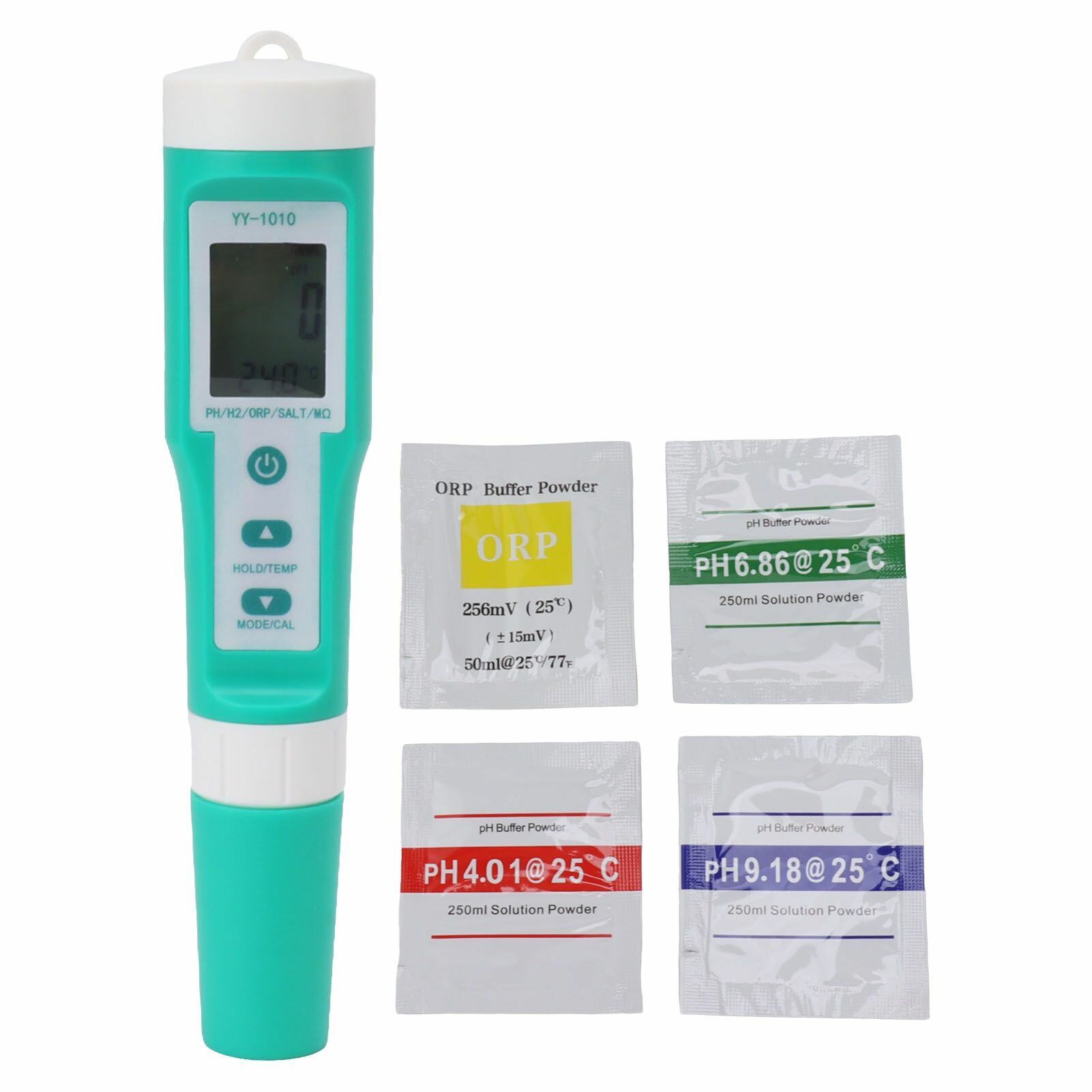 Водонепроницаемый тестер воды IP67 с автоматической температурной компенсацией, измерение pH, TDS, EC, ORP, SALT и удельного веса