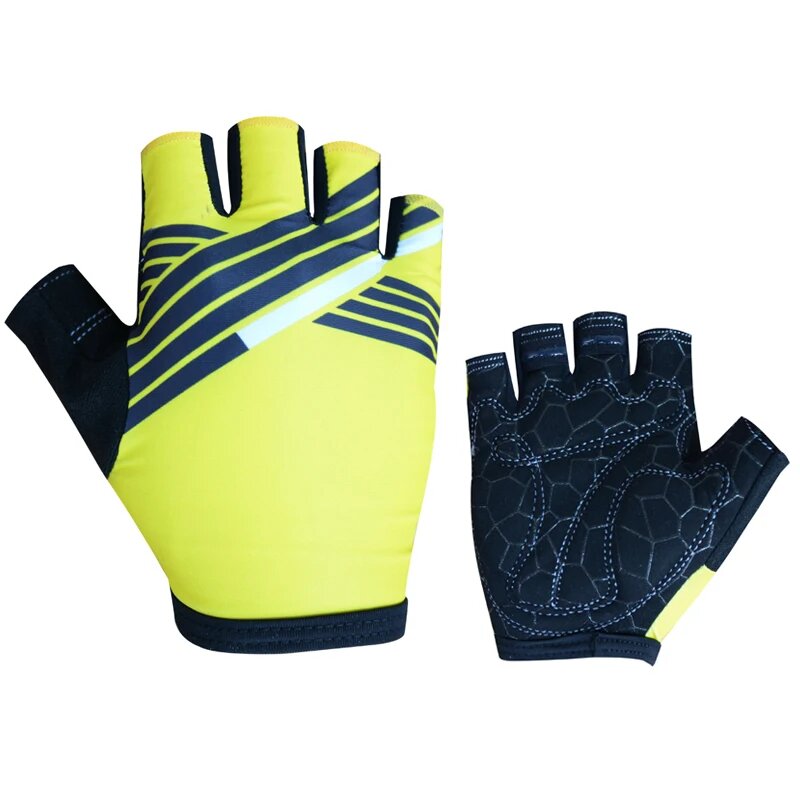 Велосипедные перчатки ITALIA полиэстер, спандекс, полупальцы L, cycling gloves