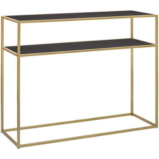 Консоль Greenween SKANDI, золотая, ЛДСП черный, 100*35*81