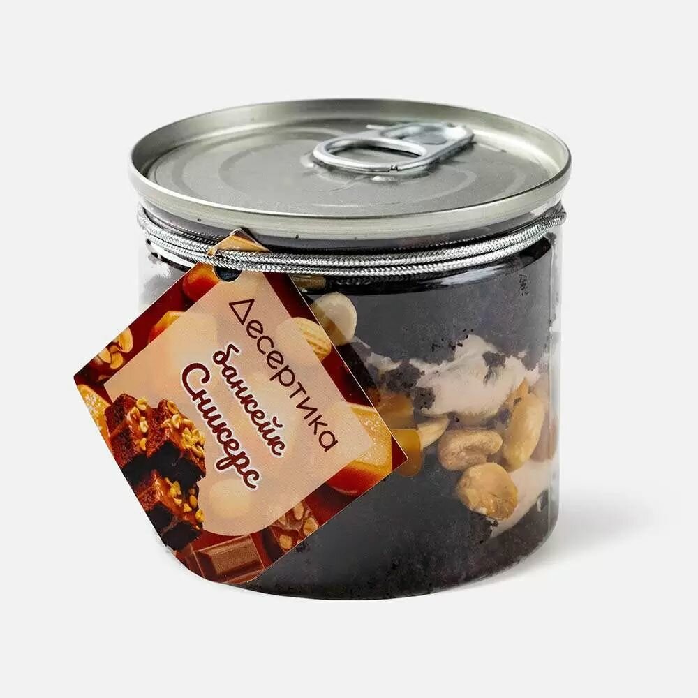 Банкейк пирожное бисквитное Сникерс 120 гр. Десертика