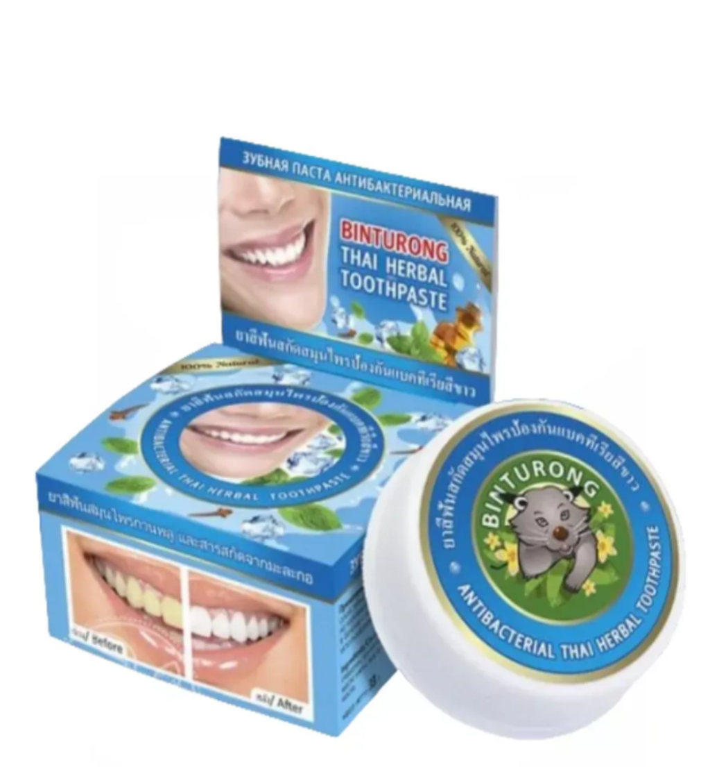 Зубная паста Binturong с антибактериальным эффектом 33 г, Таиланд