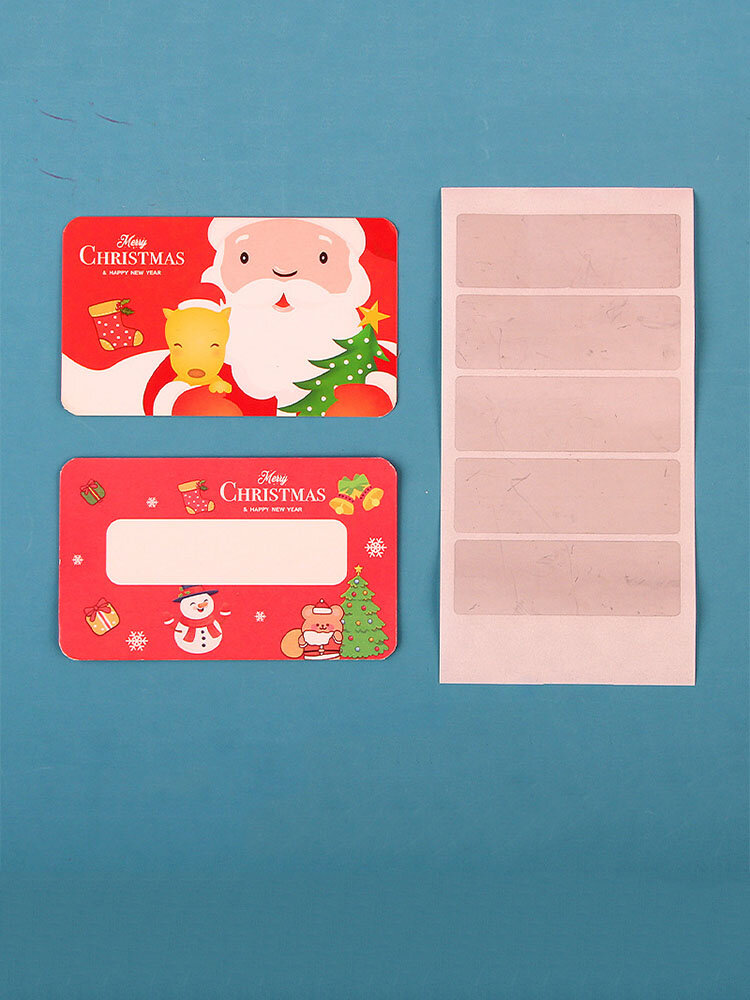 Рождественские скретч-открытки, интерактивные карточки для детей и родителей, новогодняя лотерея, поздравительные открытки и призы для школьников