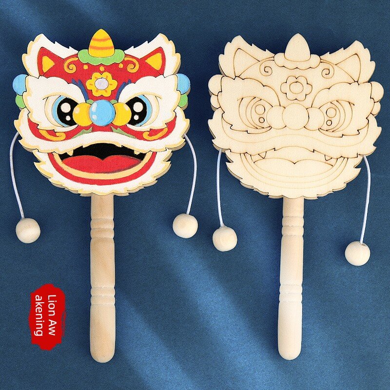 Набор для творчества: детская раскраска-погремушка, материалы для рукоделия, роспись лица по мотивам Пекинской оперы,